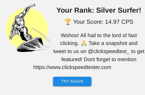 Click Test 10 seconds (Check Your Click Speed in 10 second)